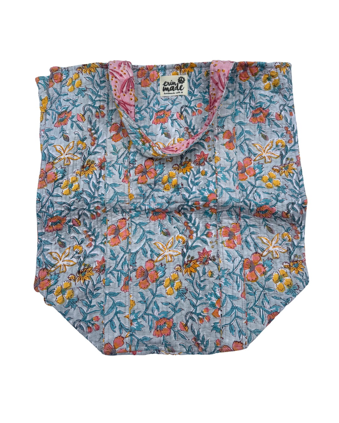 Blue Reversible Tote Sample – Erin Made