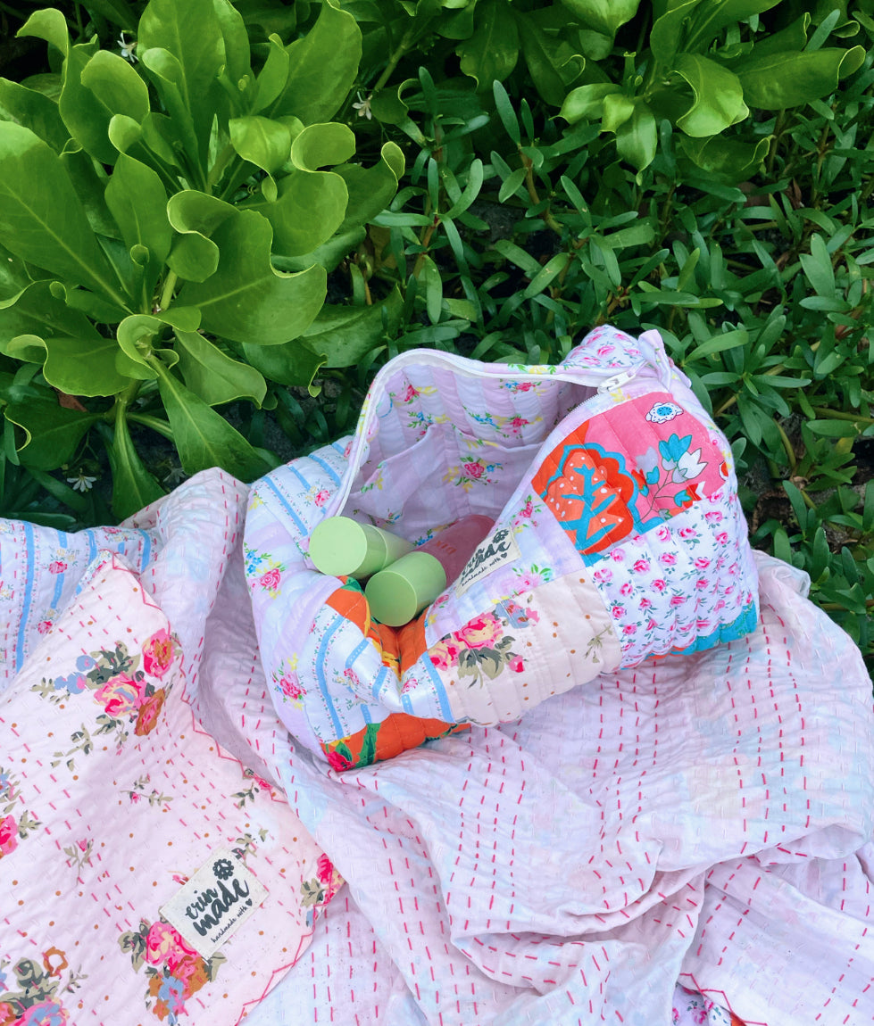 Isabelle Patchwork Pouch – Erin Made