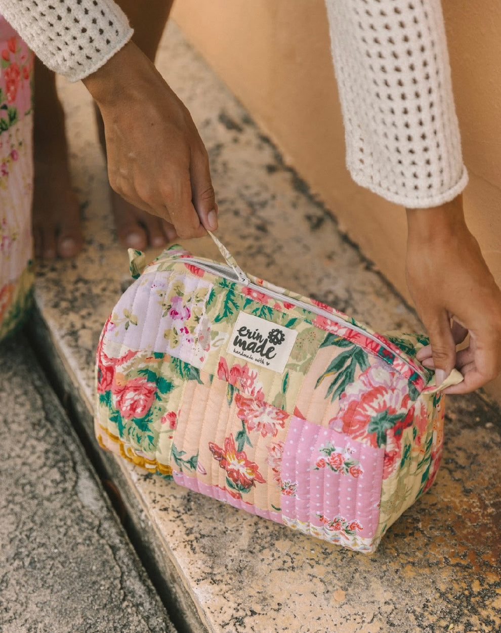 Leah Patchwork Pouch – Erin Made