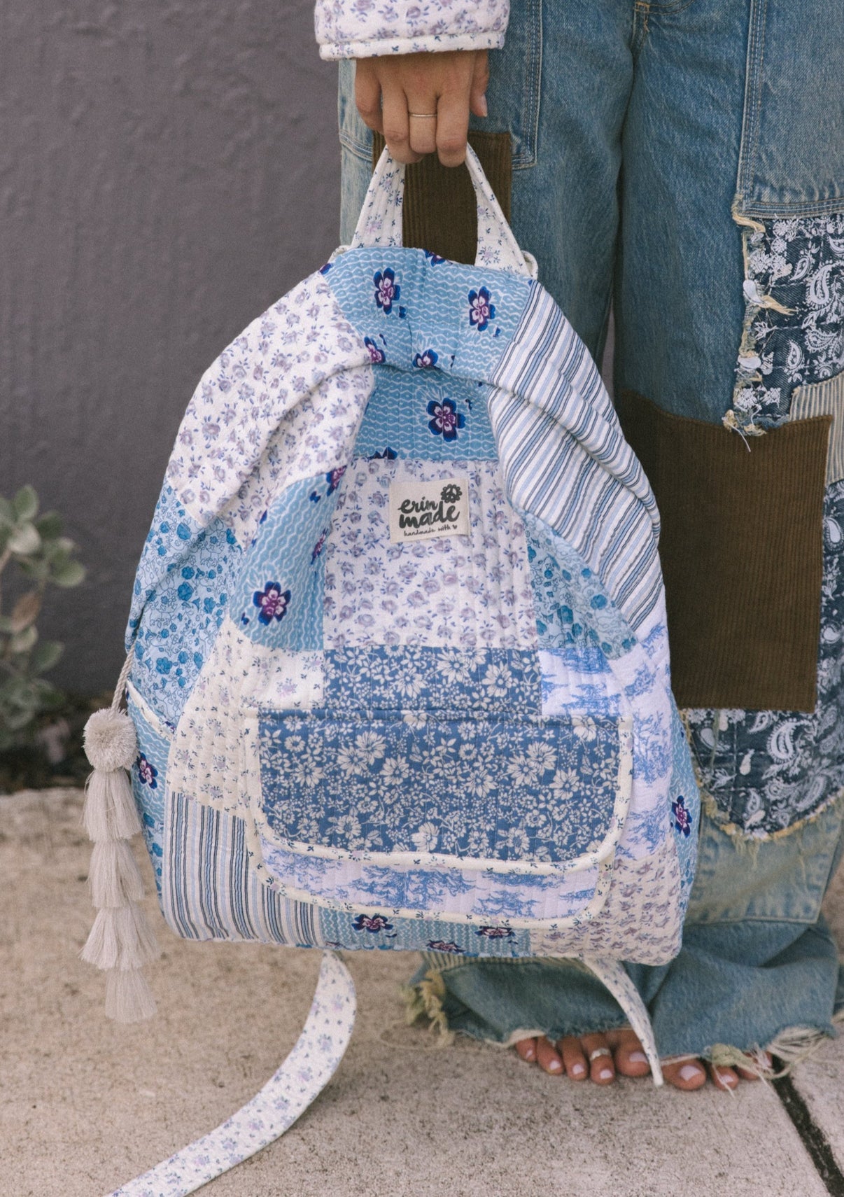 Quinn Patchwork Quilted Backpack – Erin Made
