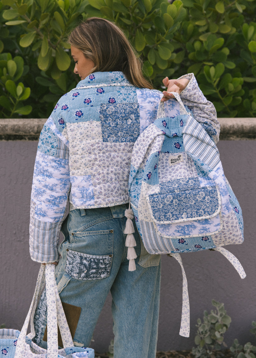 Quinn Patchwork Quilted Backpack – Erin Made