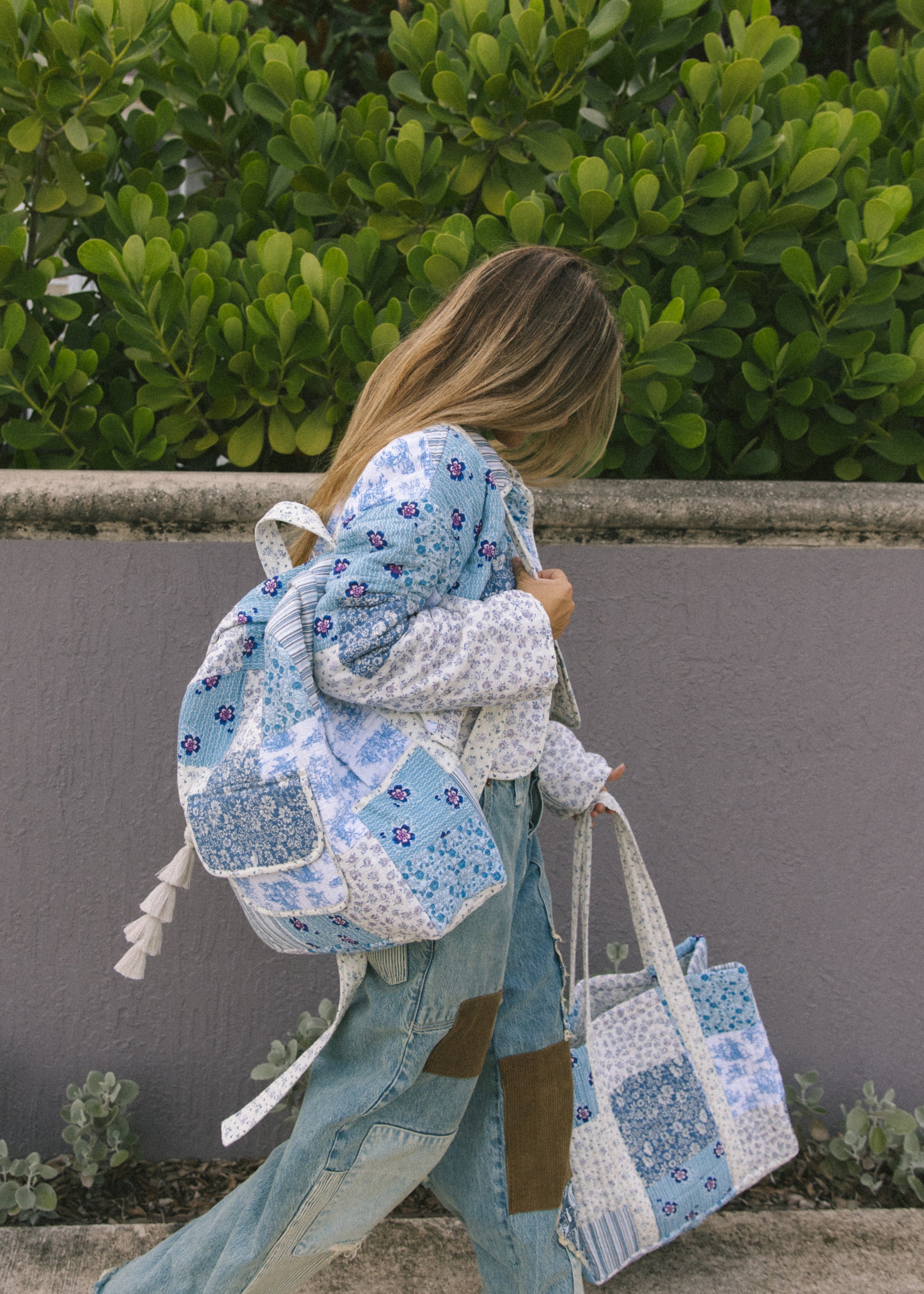 Quinn Patchwork Quilted Backpack – Erin Made